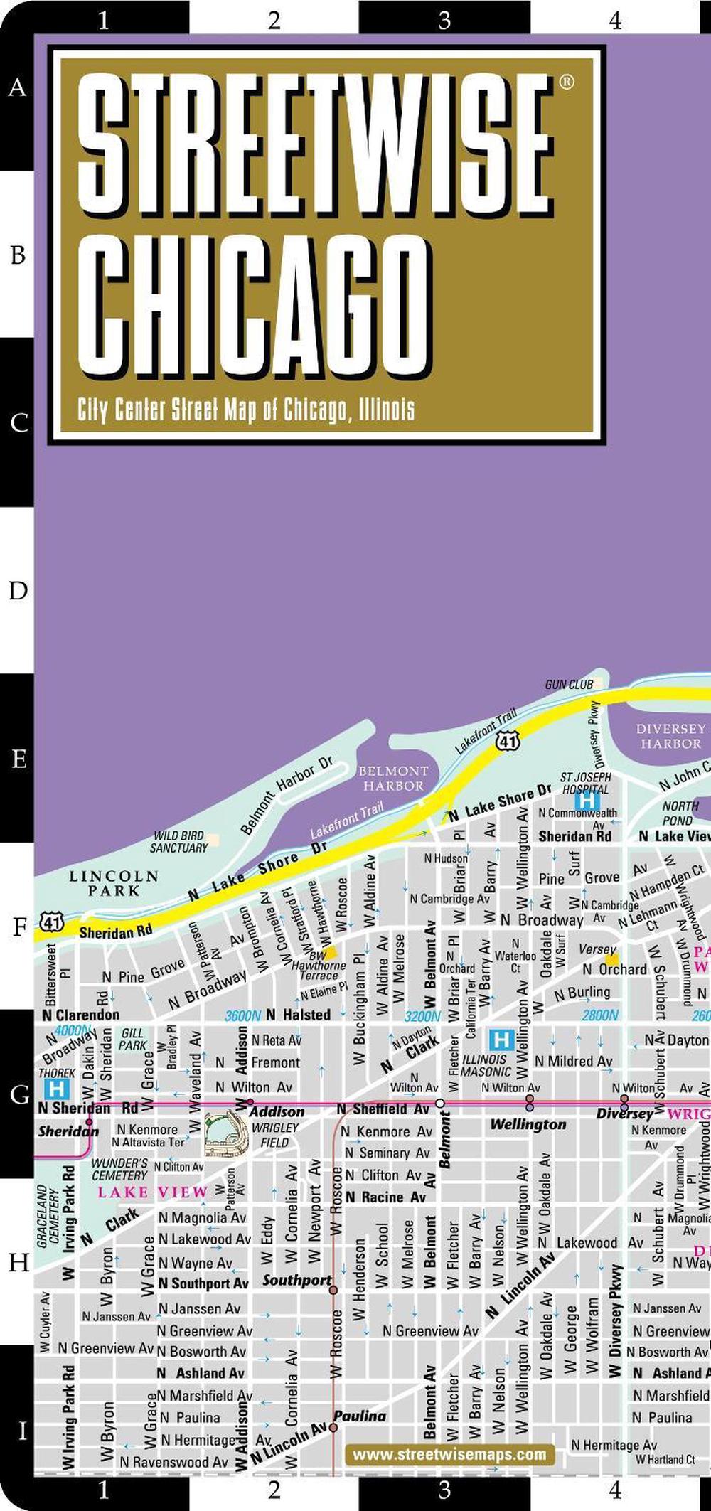 Streetwise Chicago Map - Laminated City Center Street Map of Chicago ...
