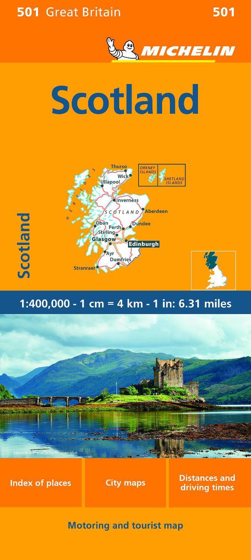 Scotland - Michelin Regional Map 501 by Michelin, Folded, 9782067259515 ...