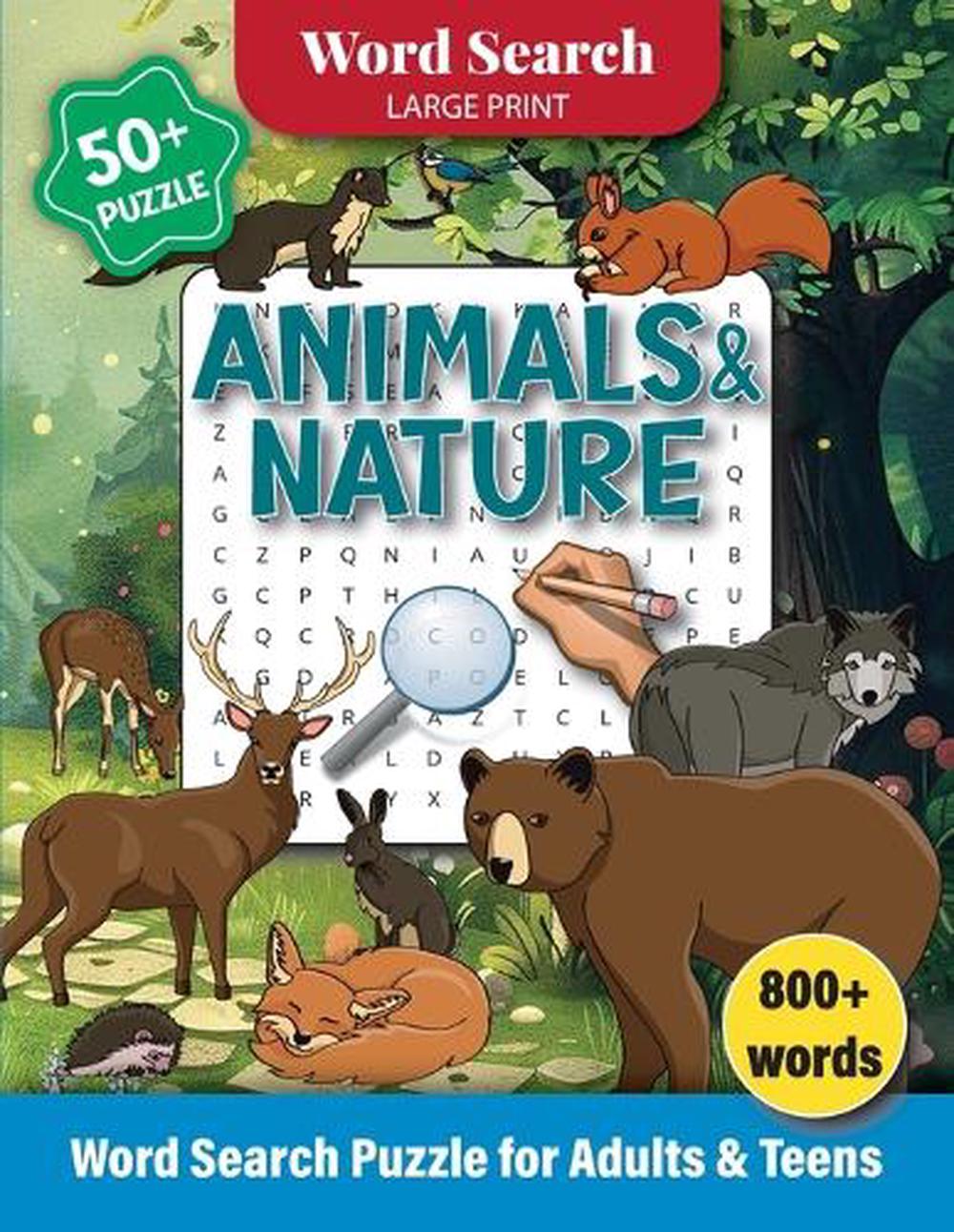 Animals & Nature Word Search Puzzle for Adults and Teens by Laura ...