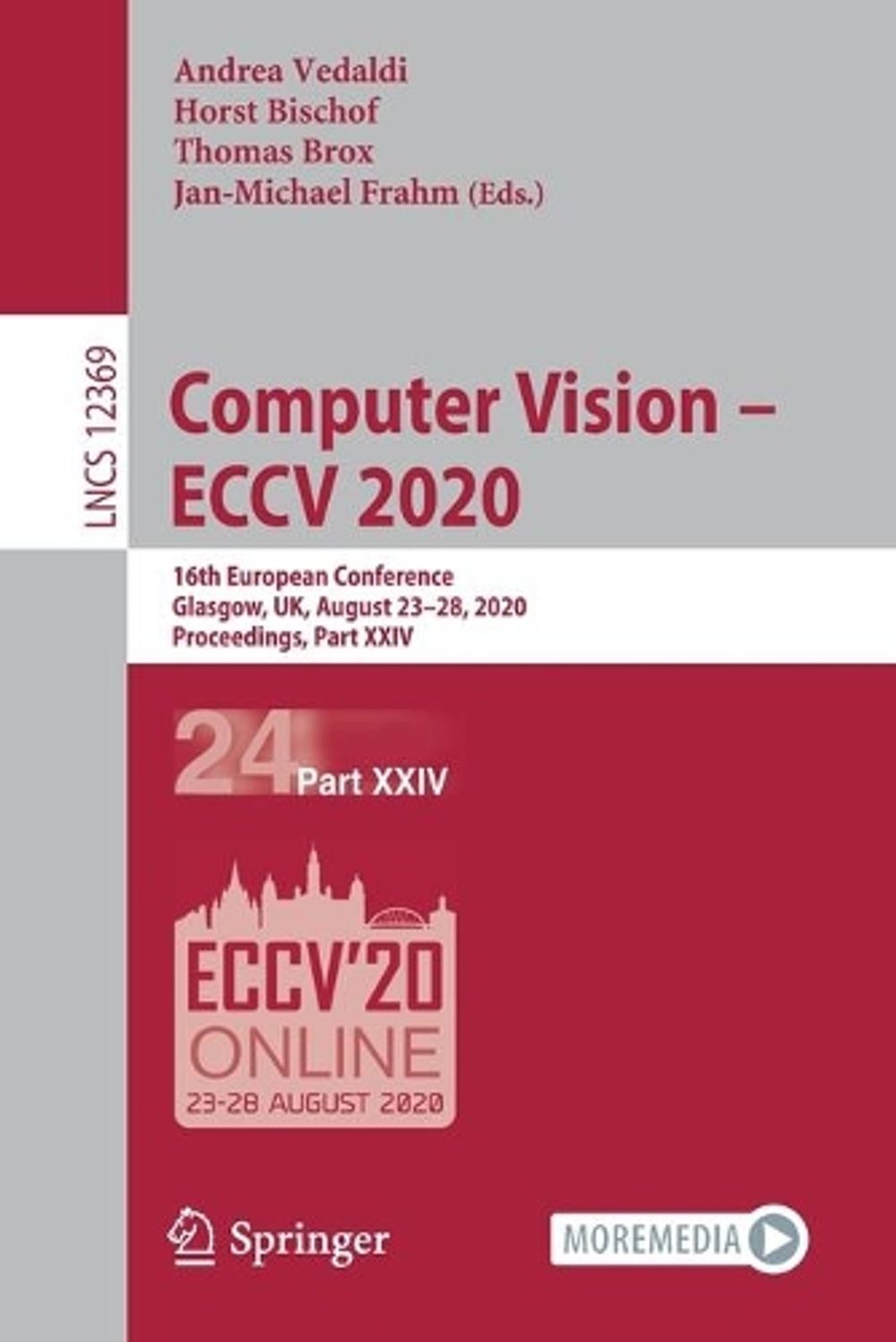 Computer Vision – ECCV 2020 by Andrea Vedaldi, Paperback, 9783030585853 ...