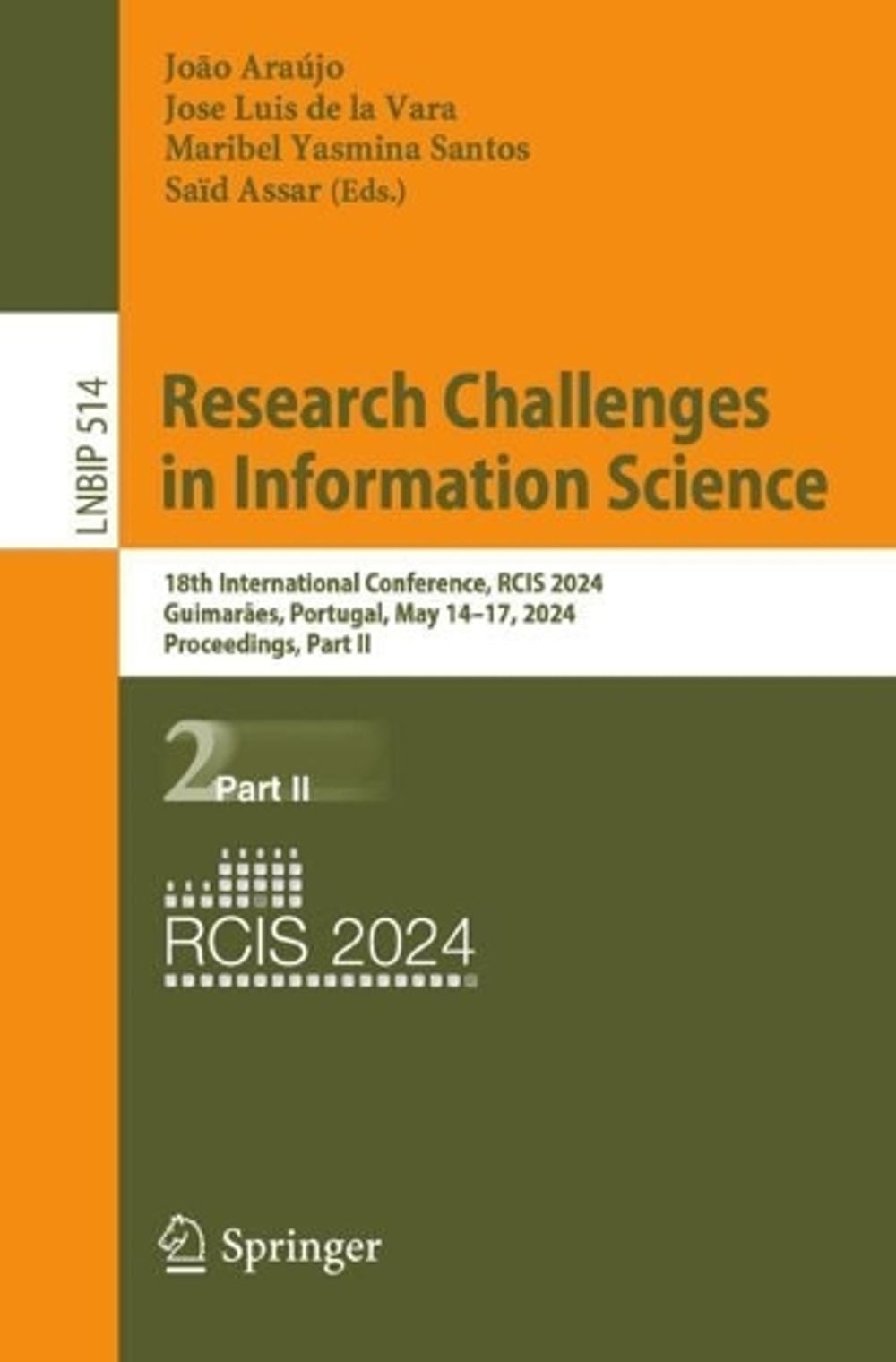 Research Challenges in Information Science by João Araújo, Paperback ...