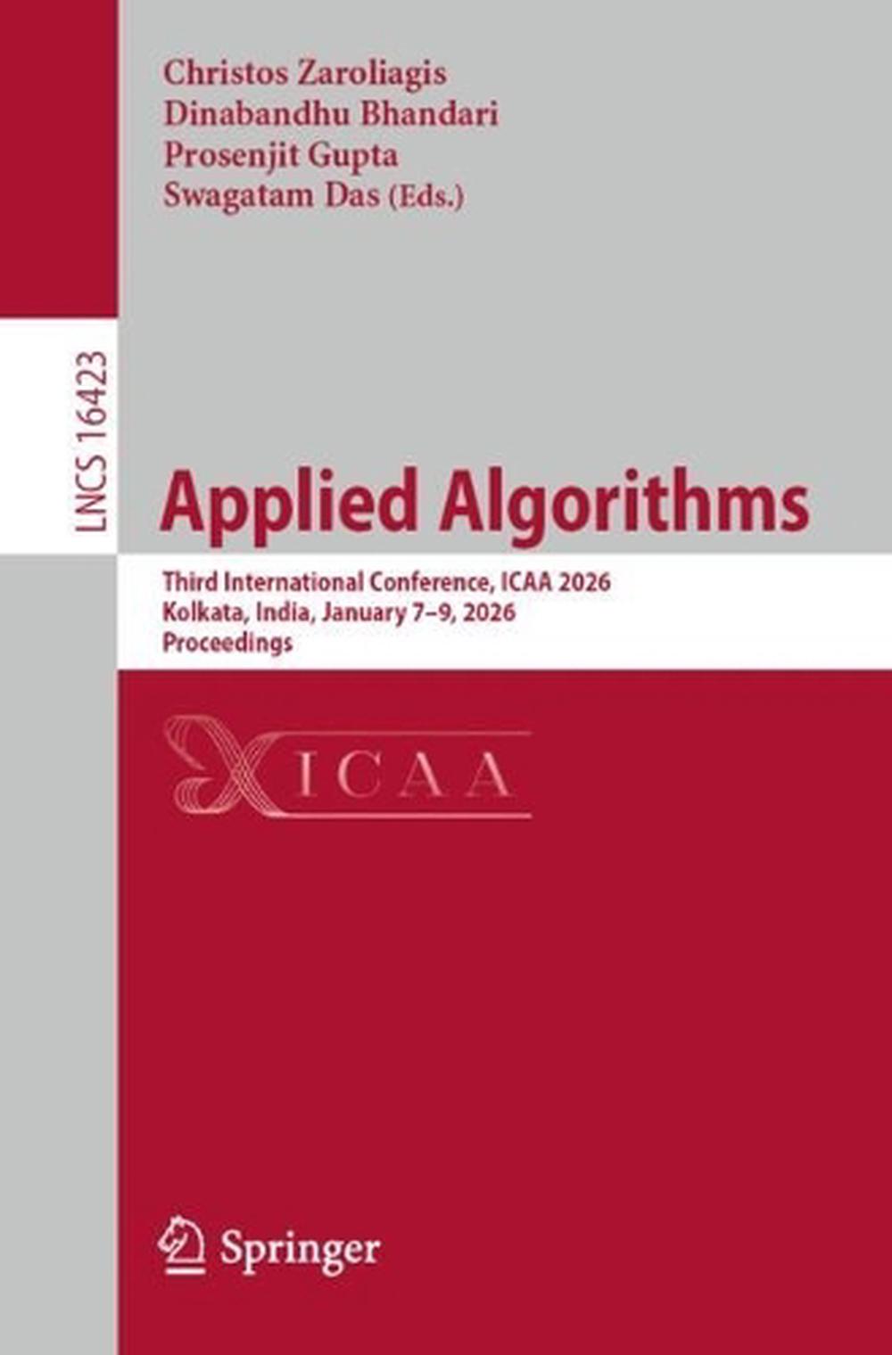 Applied Algorithms by Christos Zaroliagis, Paperback, 9783032156204 ...