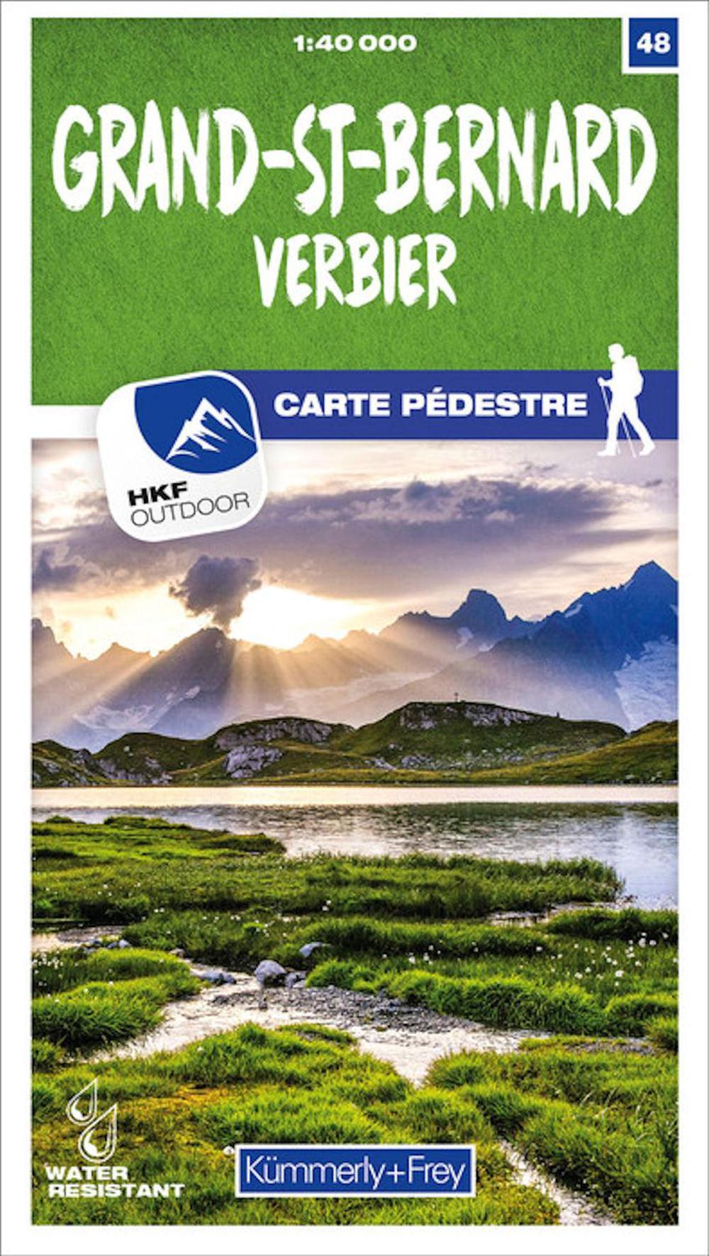 Grand-St-Bernard / Verbier Hiking Map, Folded, 9783259023488 | Buy ...