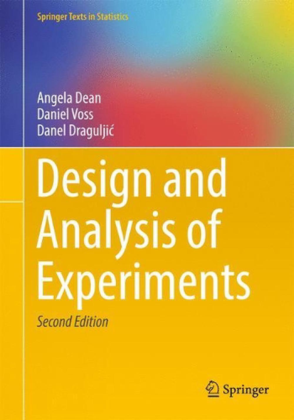 Design and Analysis of Experiments by Daniel Voss, Paperback ...