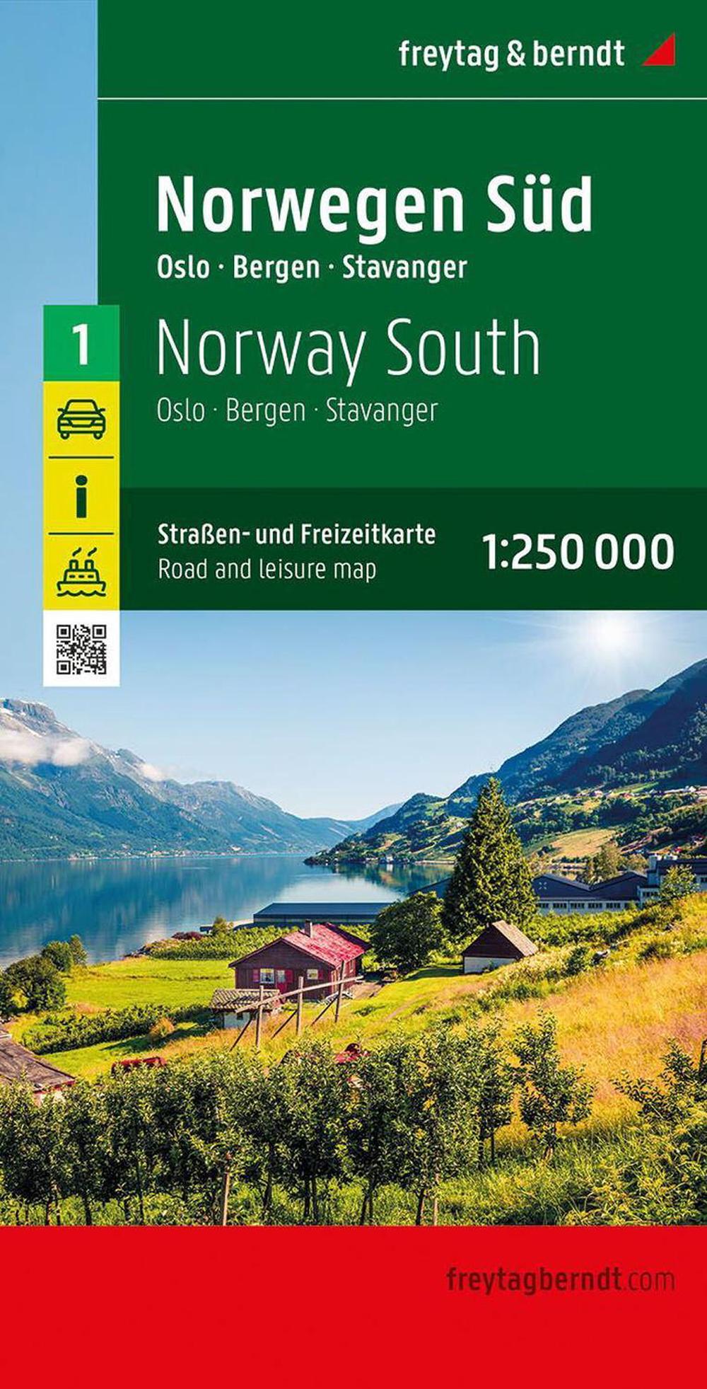 Norway South, Road and Leisure Map, Folded, 9783707921601 | Buy online ...