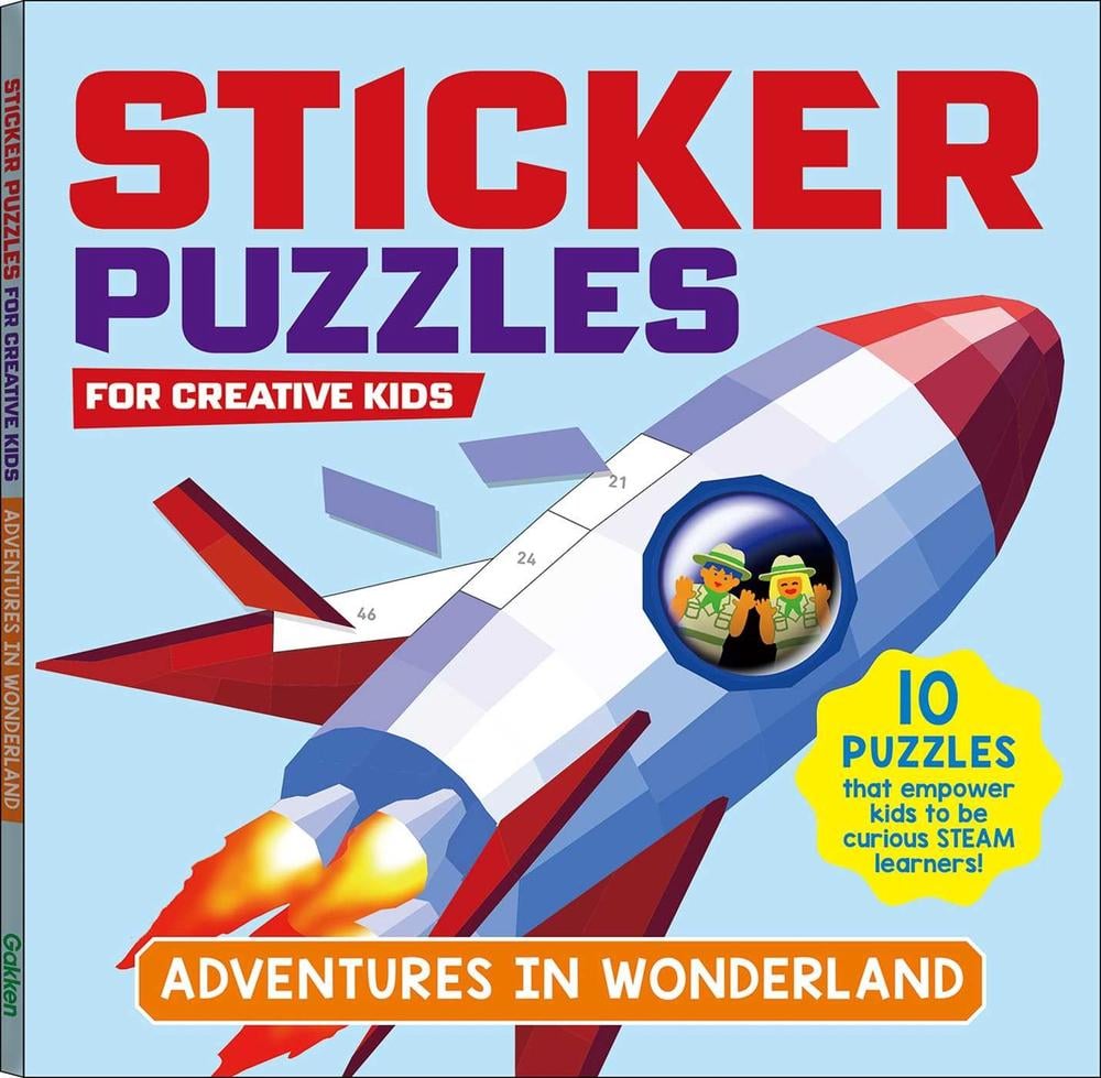 STICKER PUZZLES; ADVENTURES IN WONDERLAND by Gakken early childhood ...