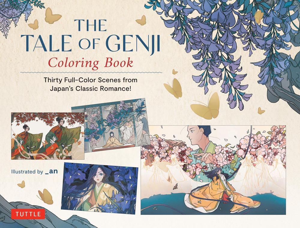 The Tale of Genji Coloring Book by Lady Murasaki Shikibu, Paperback ...