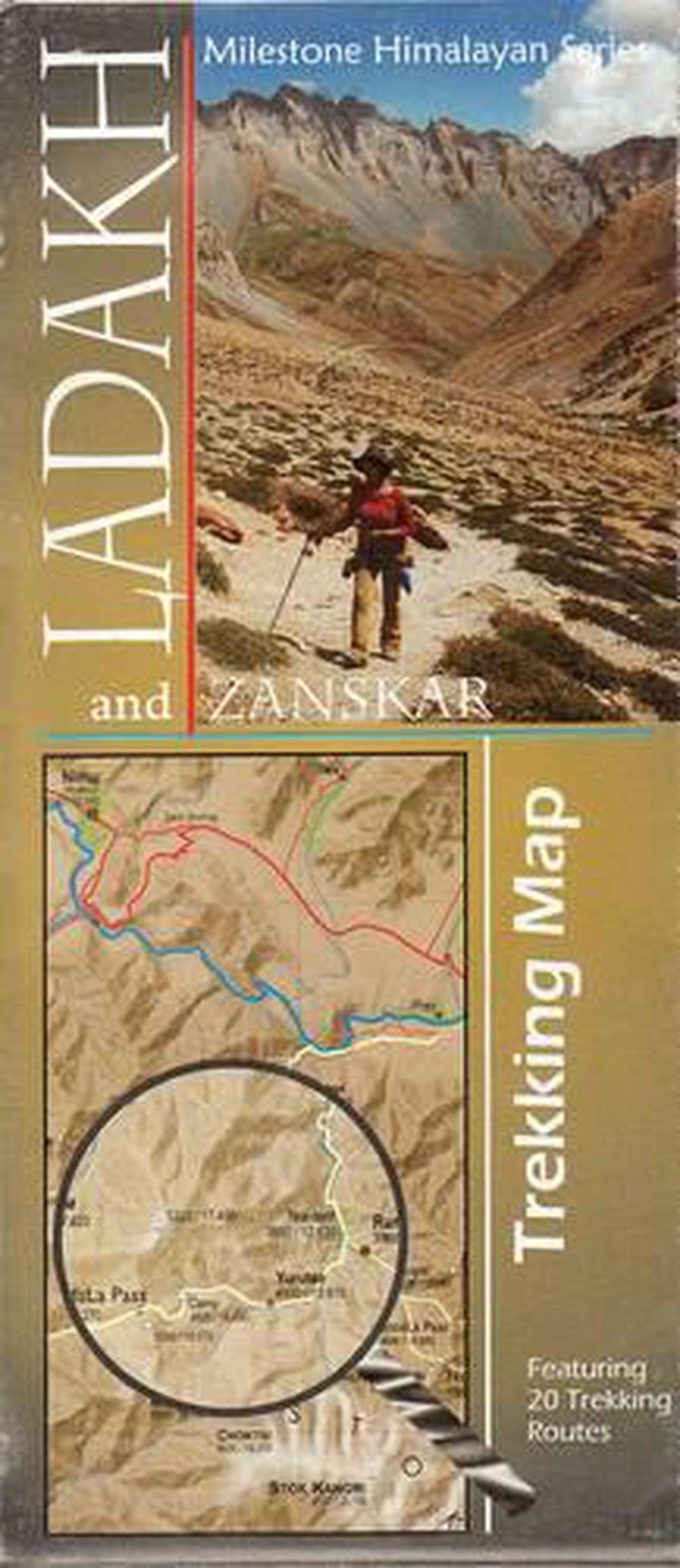 Ladakh & Zanskar - Trekking Map, Folded, 9788190327091 | Buy online at ...