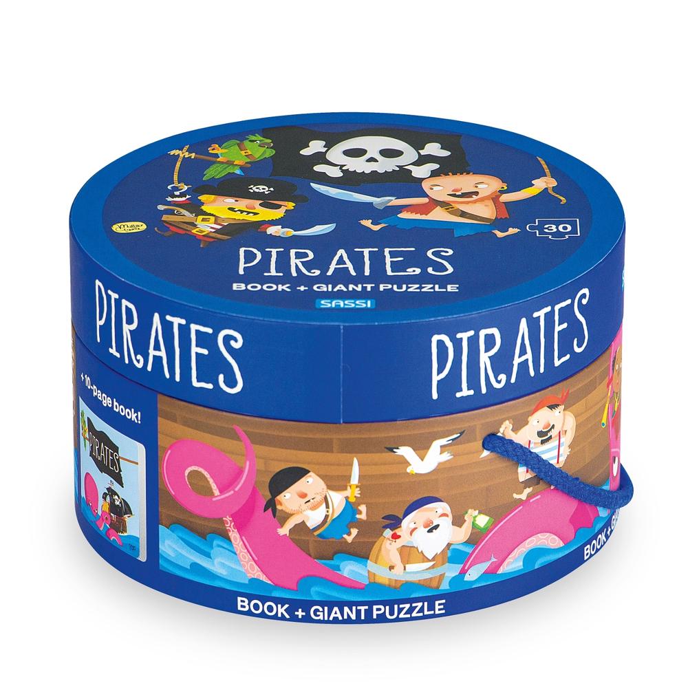 Sassi Pirates Book & Giant Puzzle, 30 Piece | Buy online at Tiny Fox
