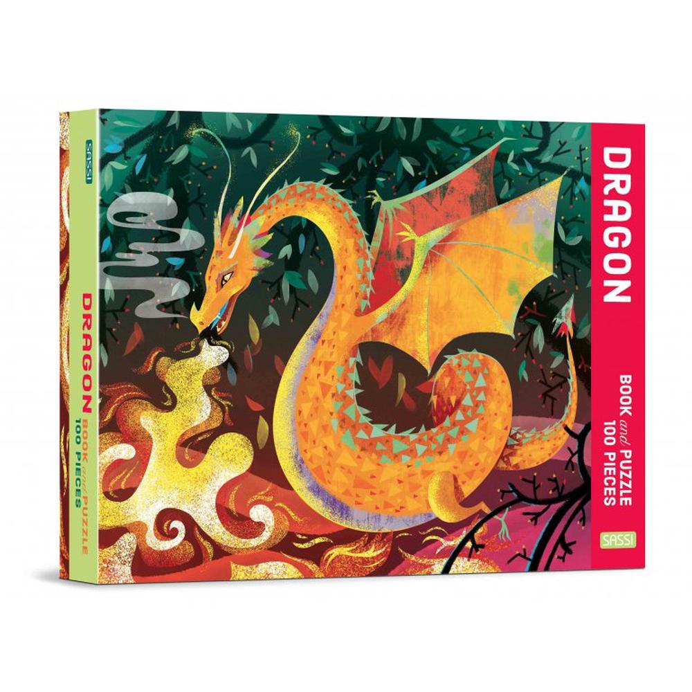Sassi Book And Puzzle - Dragon, 100 Pieces | Buy online at The Nile