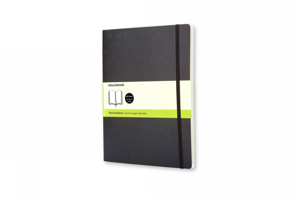 Moleskine Soft Extra Large Plain Notebook Black | Buy online at The Nile