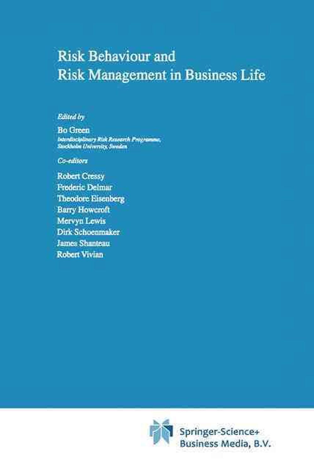 Risk Behaviour and Risk Management in Business Life by Bo Green ...