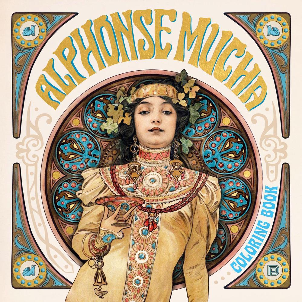 Alphonse Mucha Coloring Book by Alphonse Mucha, Paperback ...