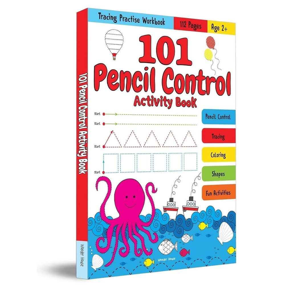101 Pencil Control Activity Book for Kids Tracing Practise Book Age 2 ...