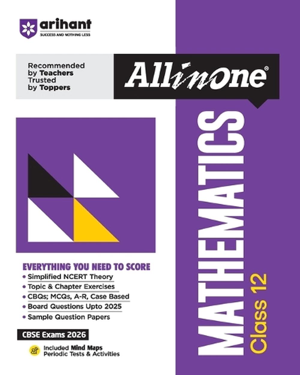 Arihant All in One Mathematics Class 12 for Cbse Exams 2025-26 by Prem ...