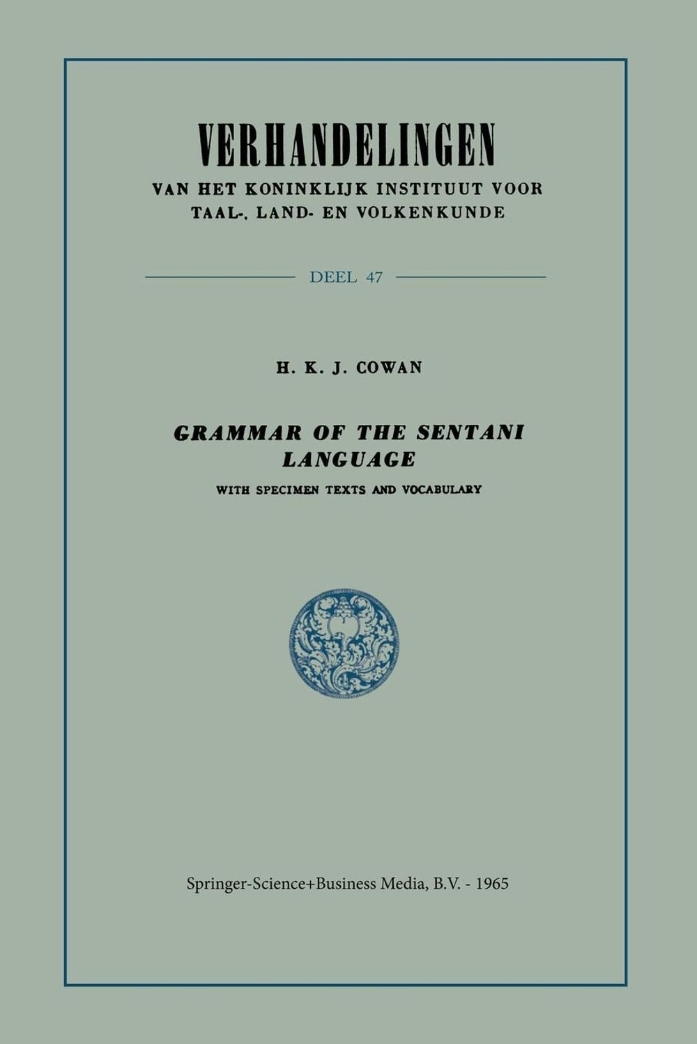 Grammar of the Sentani Language, 1965th Edition by Hendrik Karel Jan ...