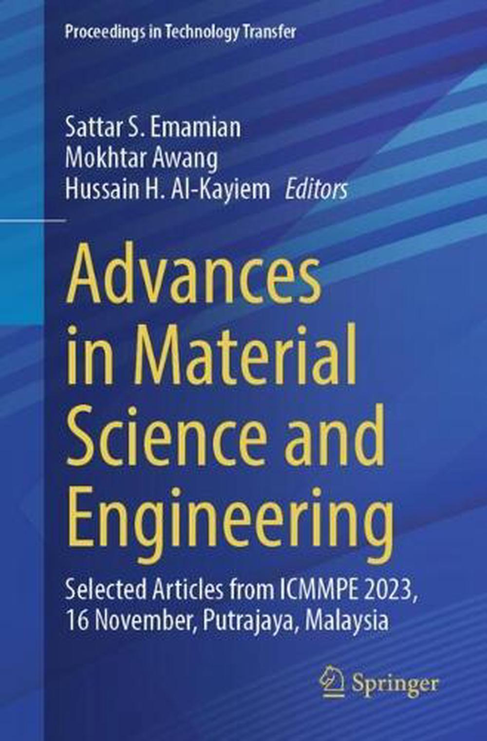 Advances in Material Science and Engineering by Sattar S. Emamian ...
