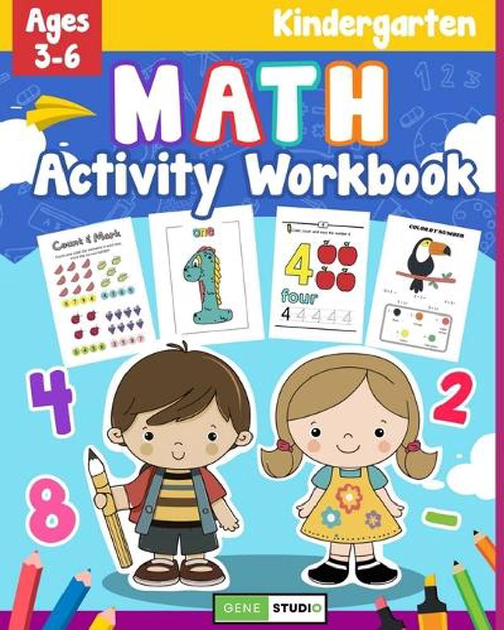 Kindergarten Math Activity Workbook by Gene Studio, Paperback ...
