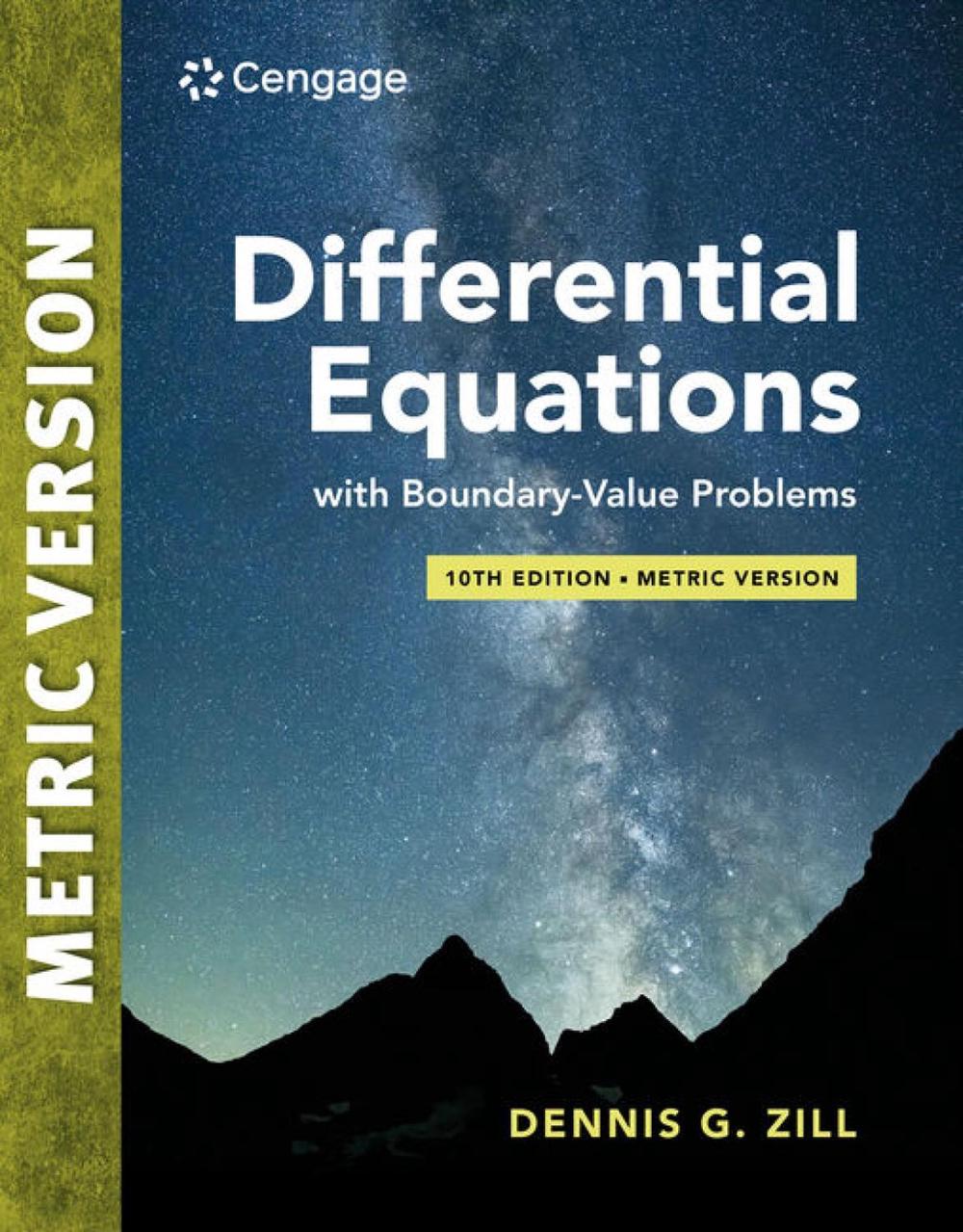 Differential Equations with Boundary-Value Problems, International Metric Edition by Dennis Zill ...