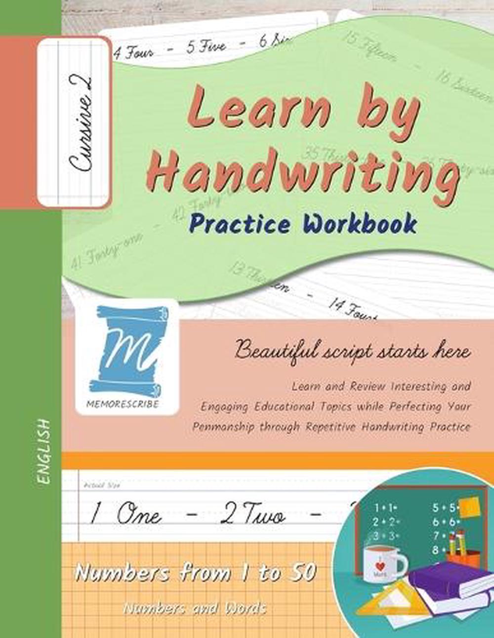 Handwriting Practice Workbook - Numbers from 1 to 50 - Words and ...