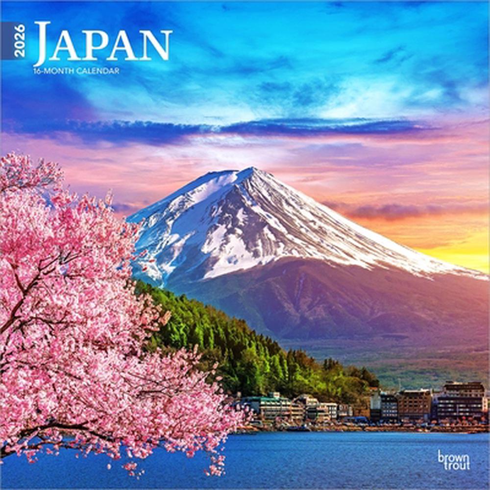 Japan 2026 12 X 24 Inch (Hanging) Monthly Square Wall Calendar Plastic ...