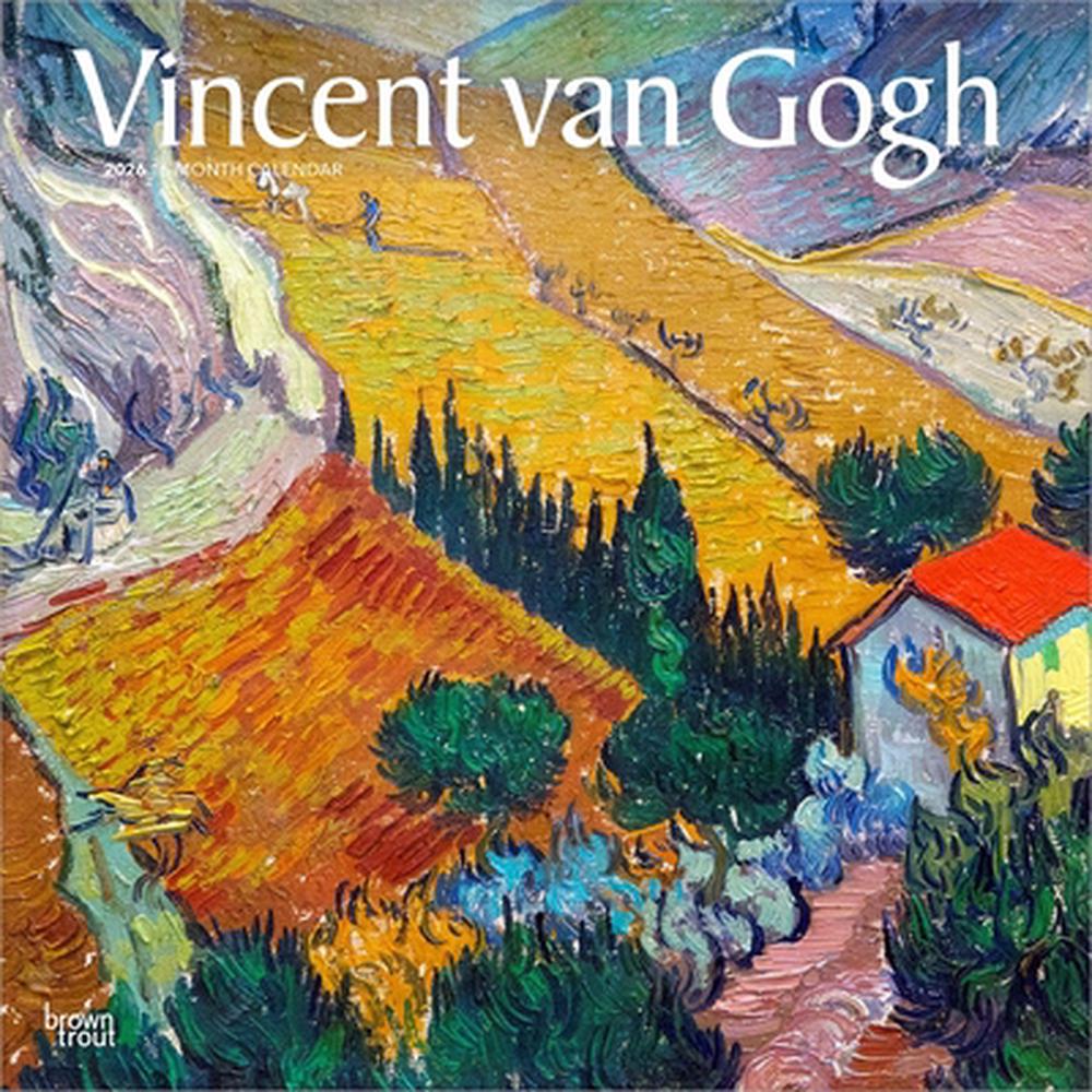 Vincent Van Gogh 2026 12 X 24 Inch (Hanging) Monthly Square Wall ...