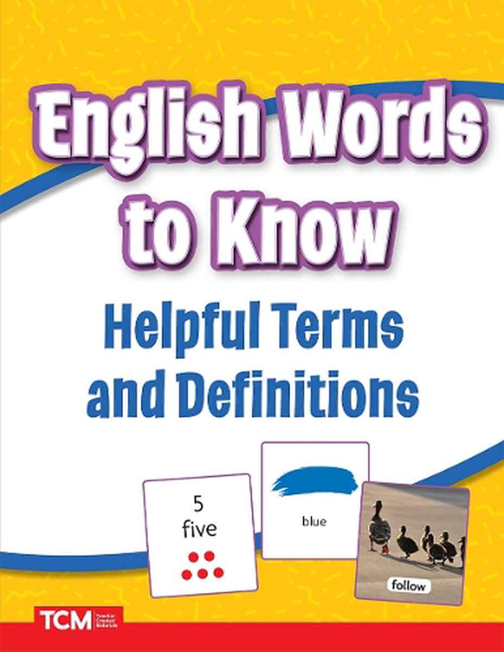 English Words to Know for Newcomers by Teacher Created Materials ...