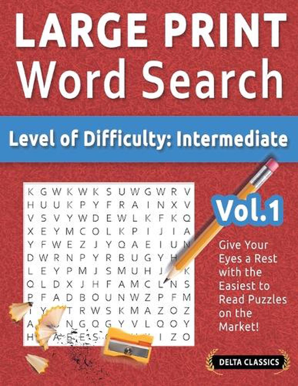 Large Print Word Search - Level of Difficulty by Best Activity Books ...