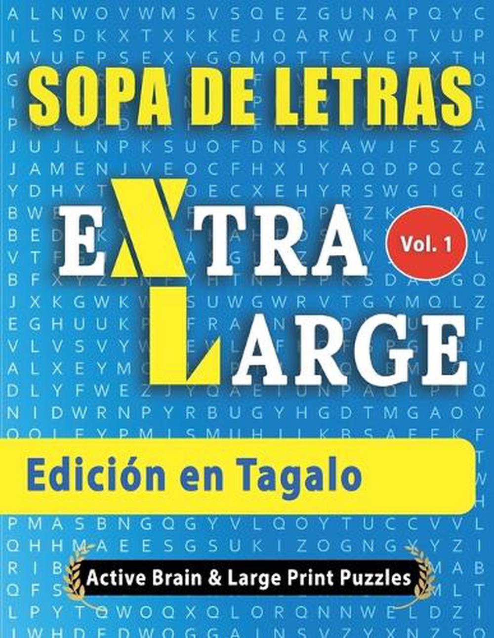 Sopa de Letras - Edición en Tagalo by Active Minds & Large Prints ...