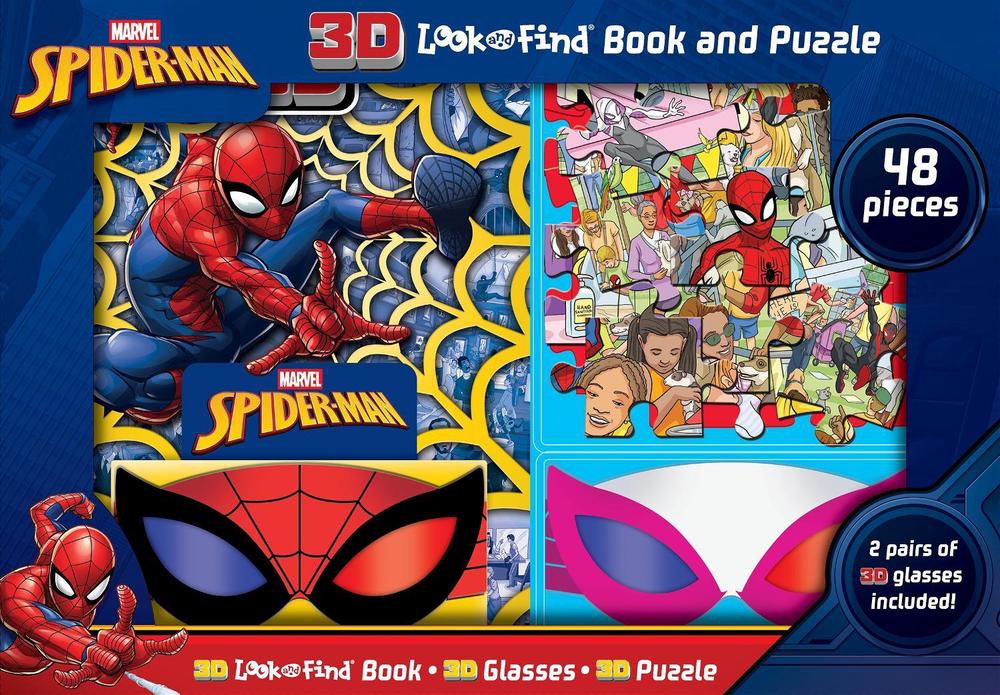 Marvel Spider-Man: 3D Look and Find Book and Puzzle by Art Mawhinney ...
