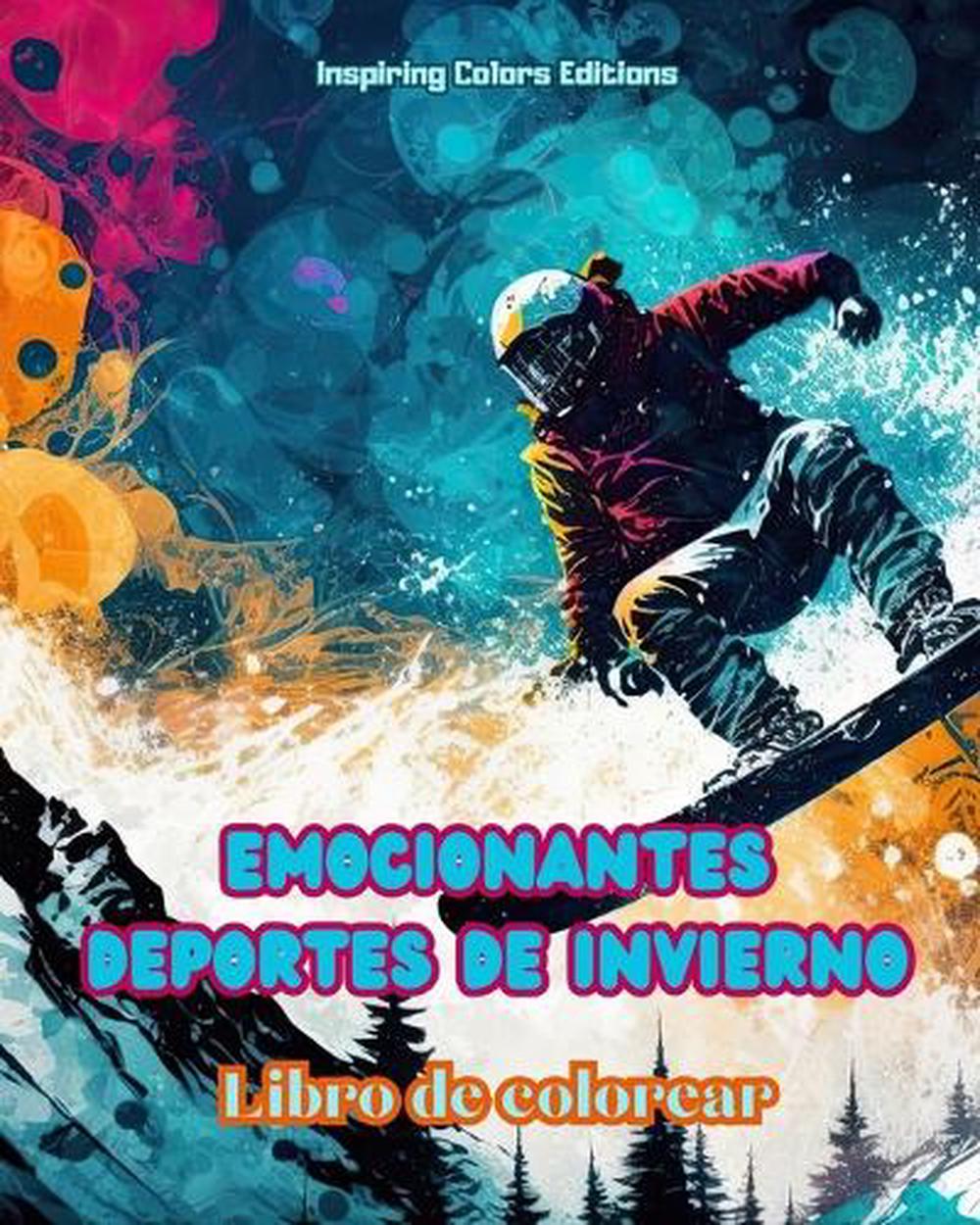 Emocionantes deportes de invierno - Libro de colorear - Escenas ...