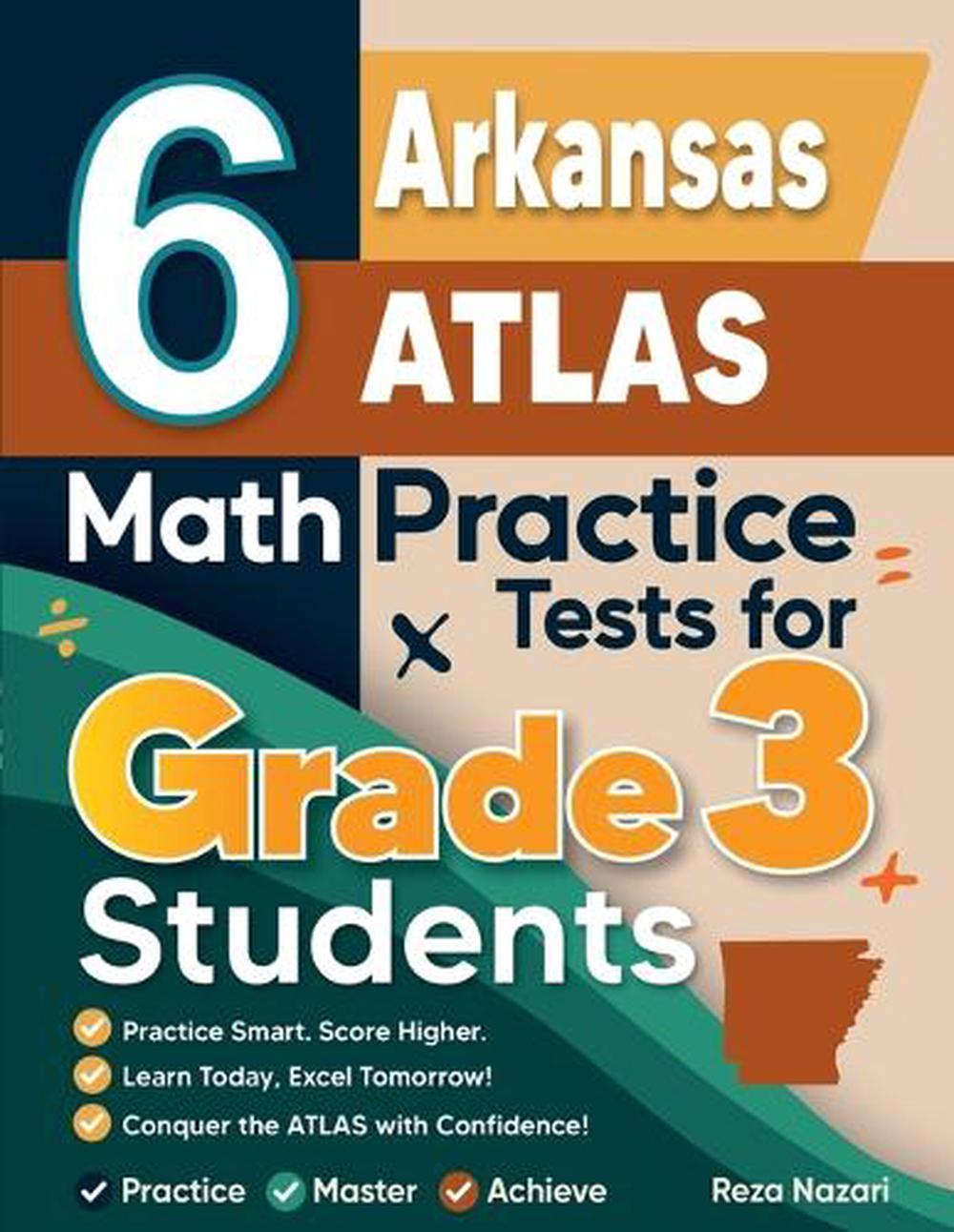6 Arkansas ATLAS Math Practice Tests for Grade 3 Students by Reza ...
