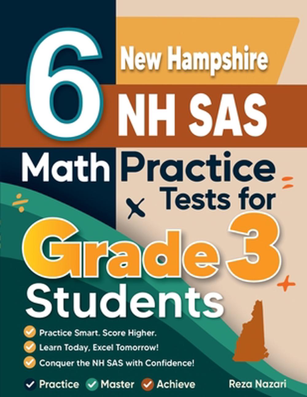 6 New Hampshire NH SAS Math Practice Tests for Grade 3 Students by Reza ...
