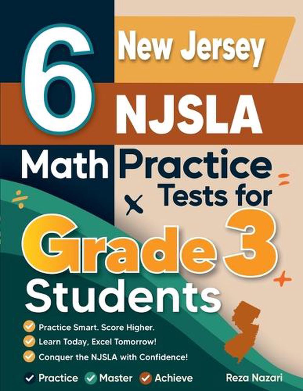 6 New Jersey NJSLA Math Practice Tests for Grade 3 Students by Reza ...