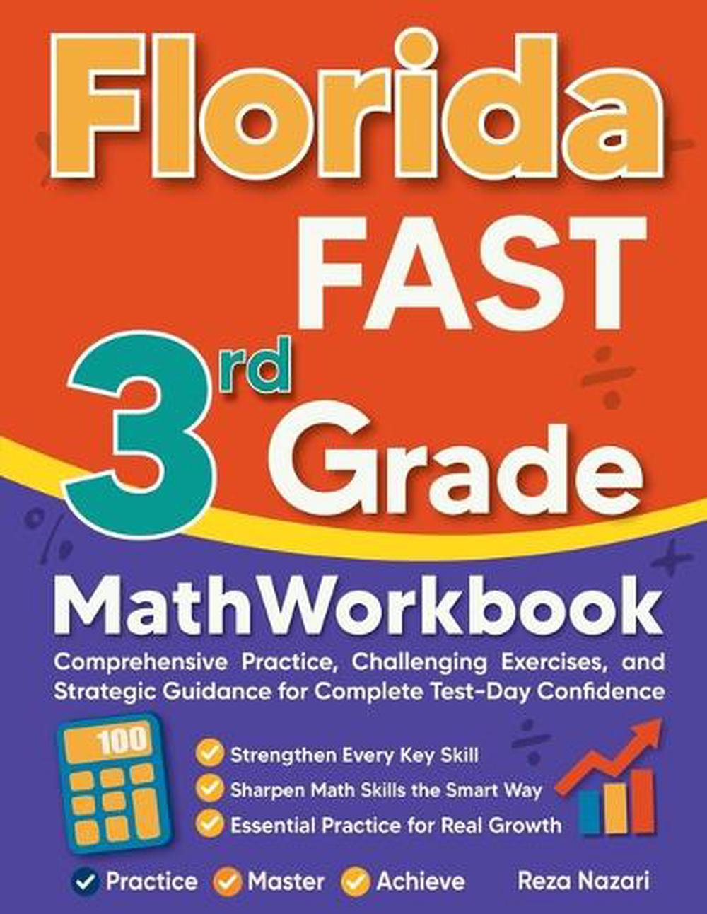 Florida FAST 3rd Grade Math Workbook by Reza Nazari, Paperback ...