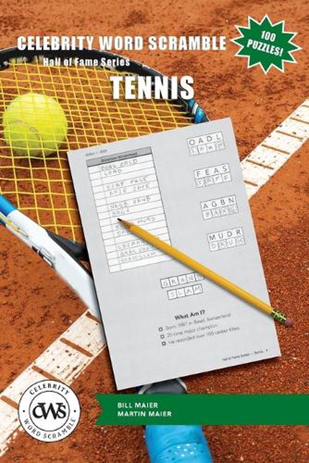 Celebrity Word Scramble Hall of Fame Series Tennis by Bill Maier ...